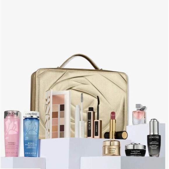 Makeup | Lancome Gold Gift Box 223 588 Value Full 10 Iconic Products ...